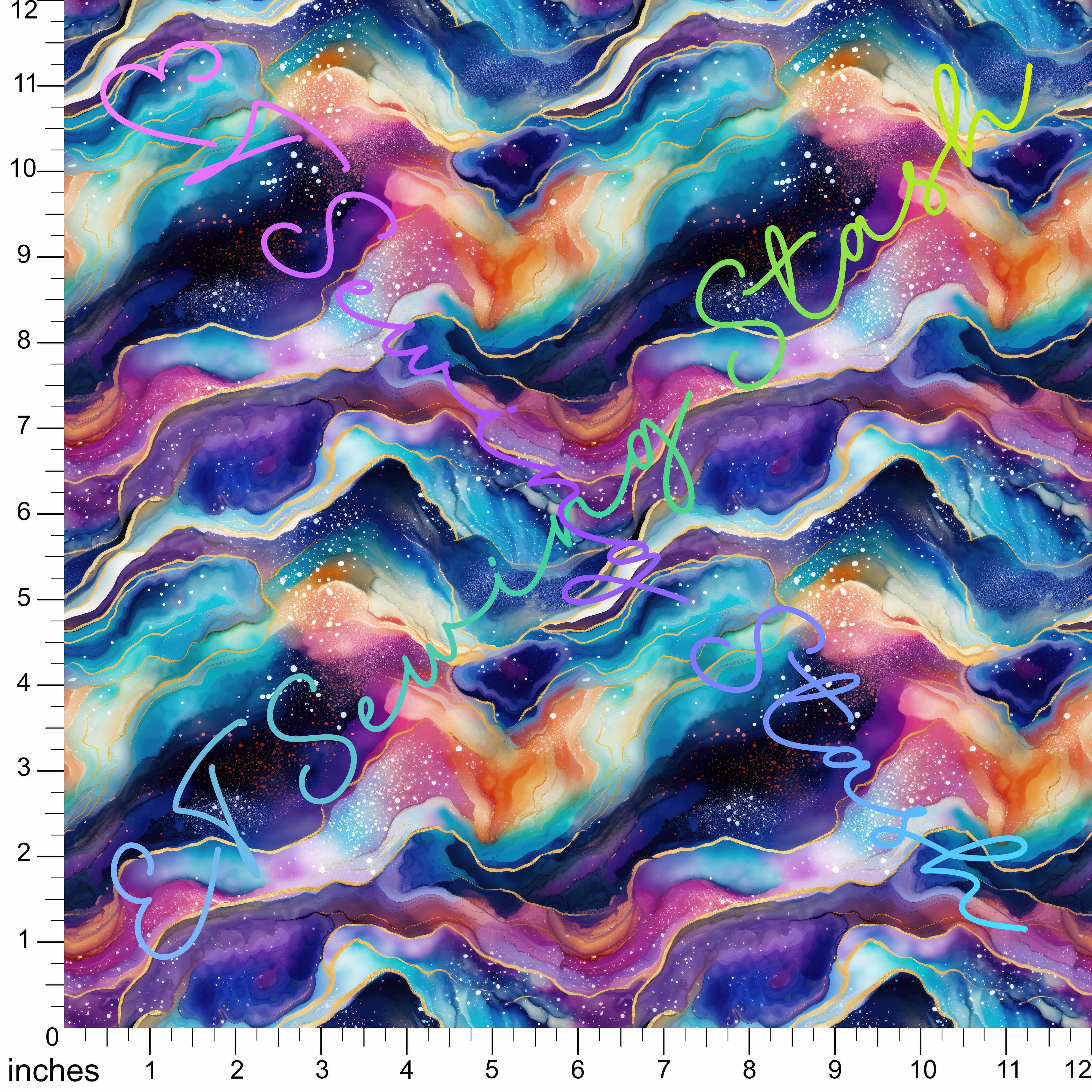 Cross-grained Vinyl - Iris Ink (Small Scale) – ET Sewing Stash