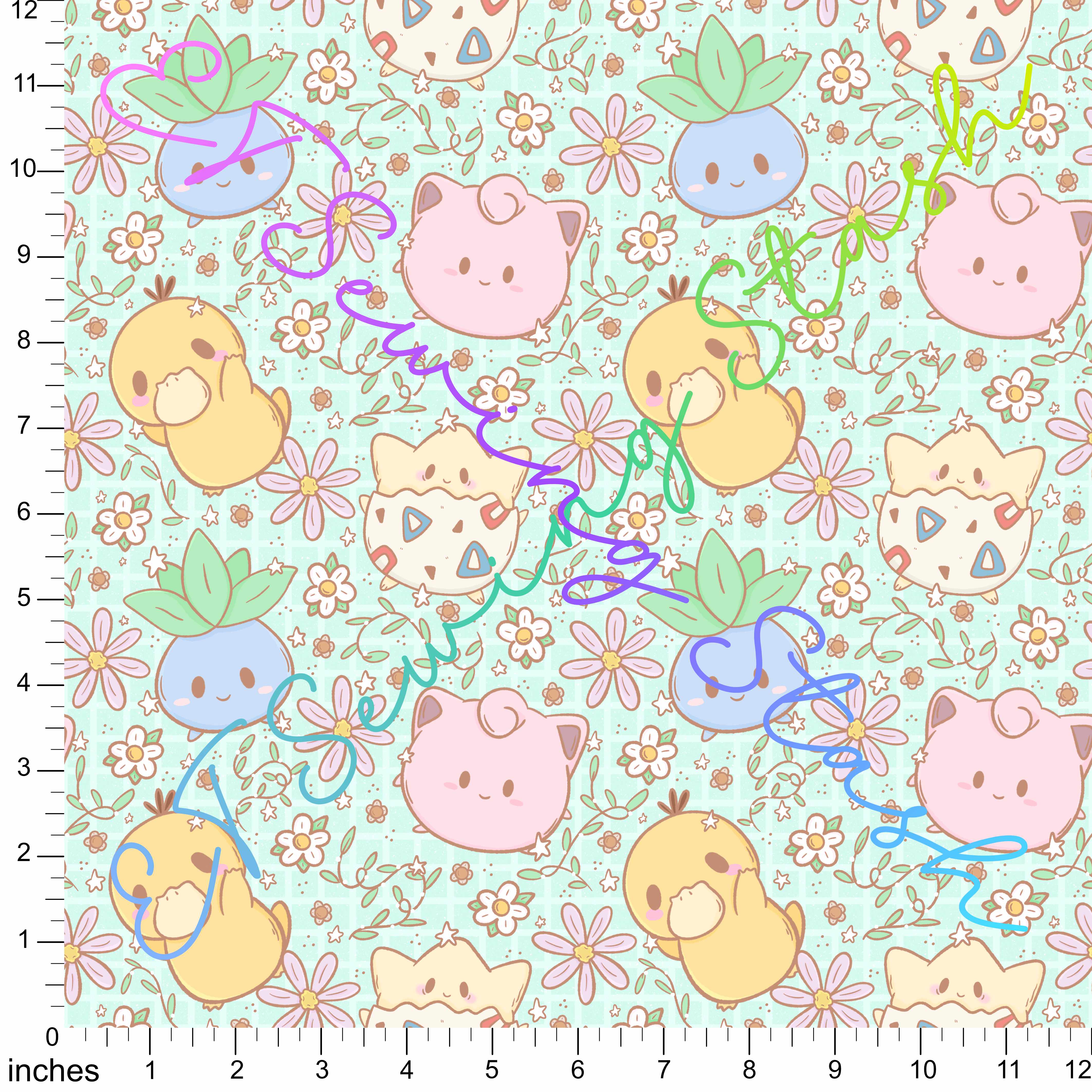 Smooth Vinyl - Chibi Pocket Monsters (Small Scale) – ET Sewing Stash